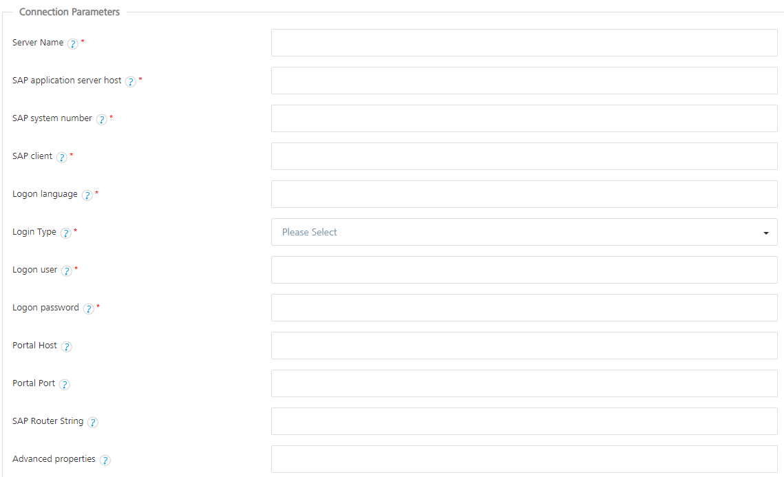 SAP JCo Adapter Integration Service